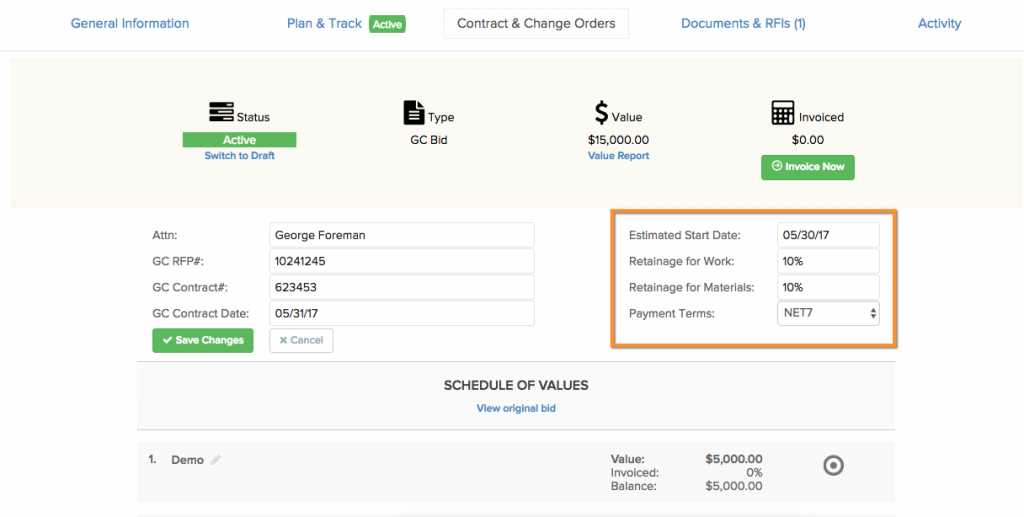 Creating a retainage invoice in the AIA format – Knowify