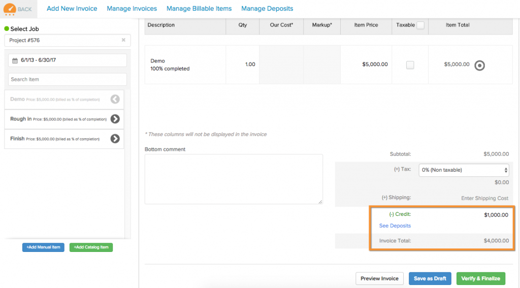 How deposits work in Knowify – Knowify