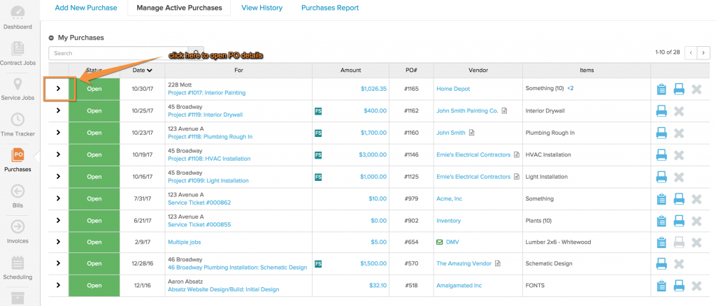 How to edit a purchase – Knowify