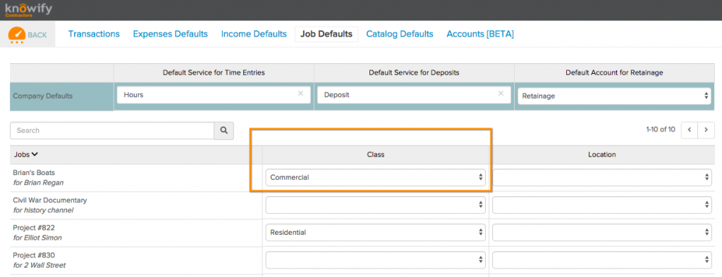 Using QuickBooks Classes with Knowify – Knowify
