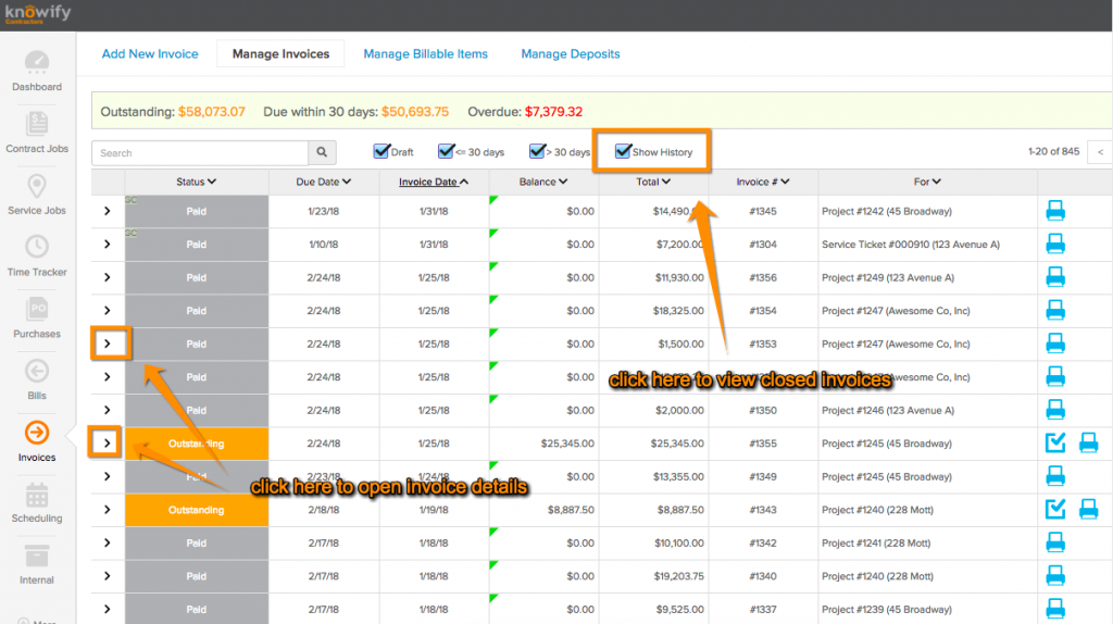 How to void an invoice payment – Knowify