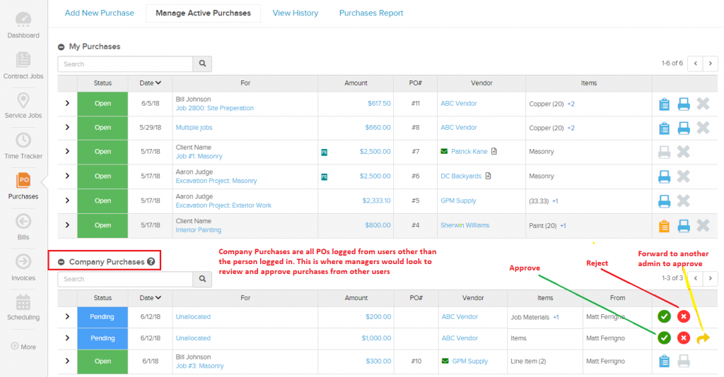Approving Purchases and Approval Authority – Knowify