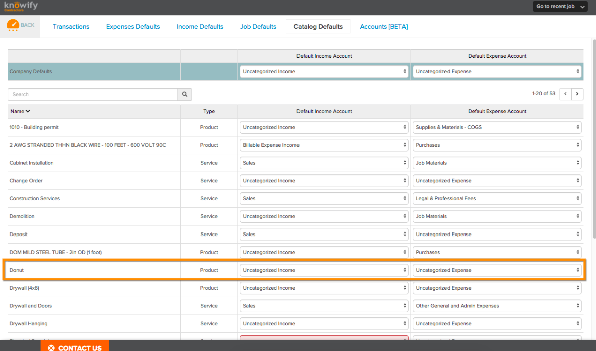 How Catalog Defaults Work in Knowify - Knowify How Catalog Defaults Work in Knowify - Knowify