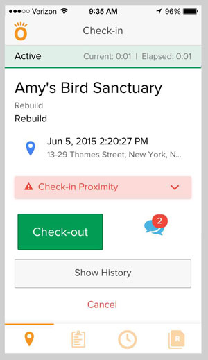 Check in - Check out - Knowify